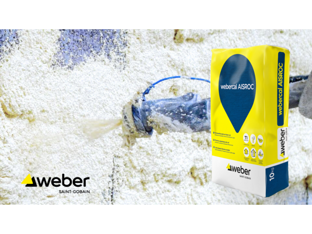 Saint-Gobain Weber lanza webercal AISROC, la solución ligera para enfoscados más eficiente en ...